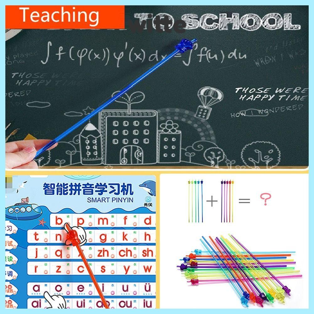 WITTE 10PCS Finger Reading Sticks Morandi Teaching Tools Educational ...
