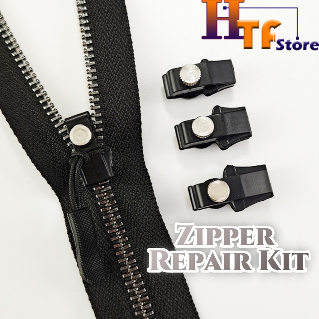 (1 PCS) Zipper Repair Kit Zipper Head DIY Replacement Zipper Slide ...