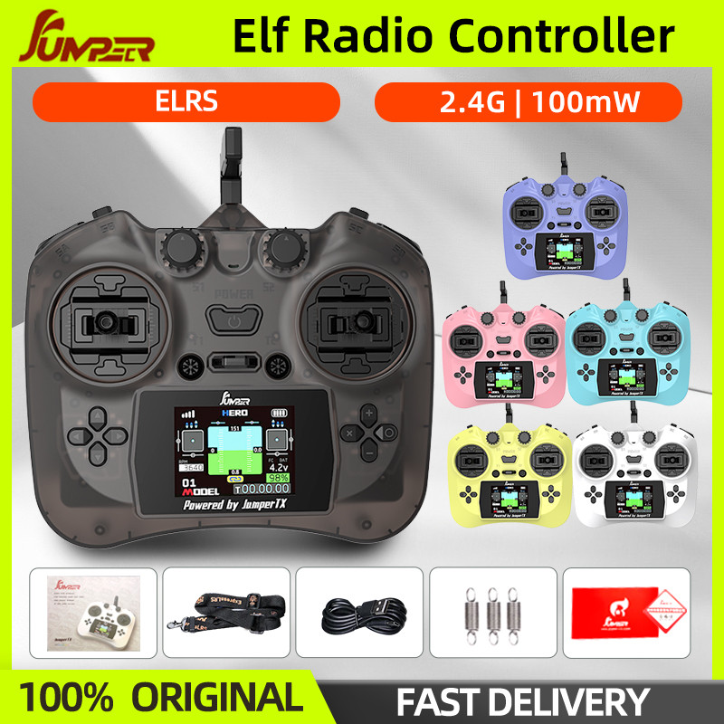 Jumper Elf Radio Controller 2.4G ELRS Hall Sensor Gimbals Transmitter ...
