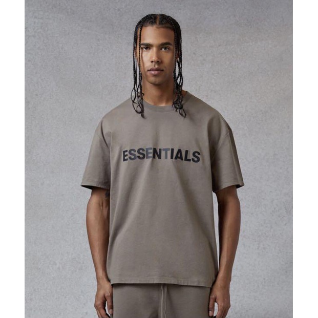 ESSENTIAL SS20 SILICON TEE (TAUPE) | Shopee Malaysia