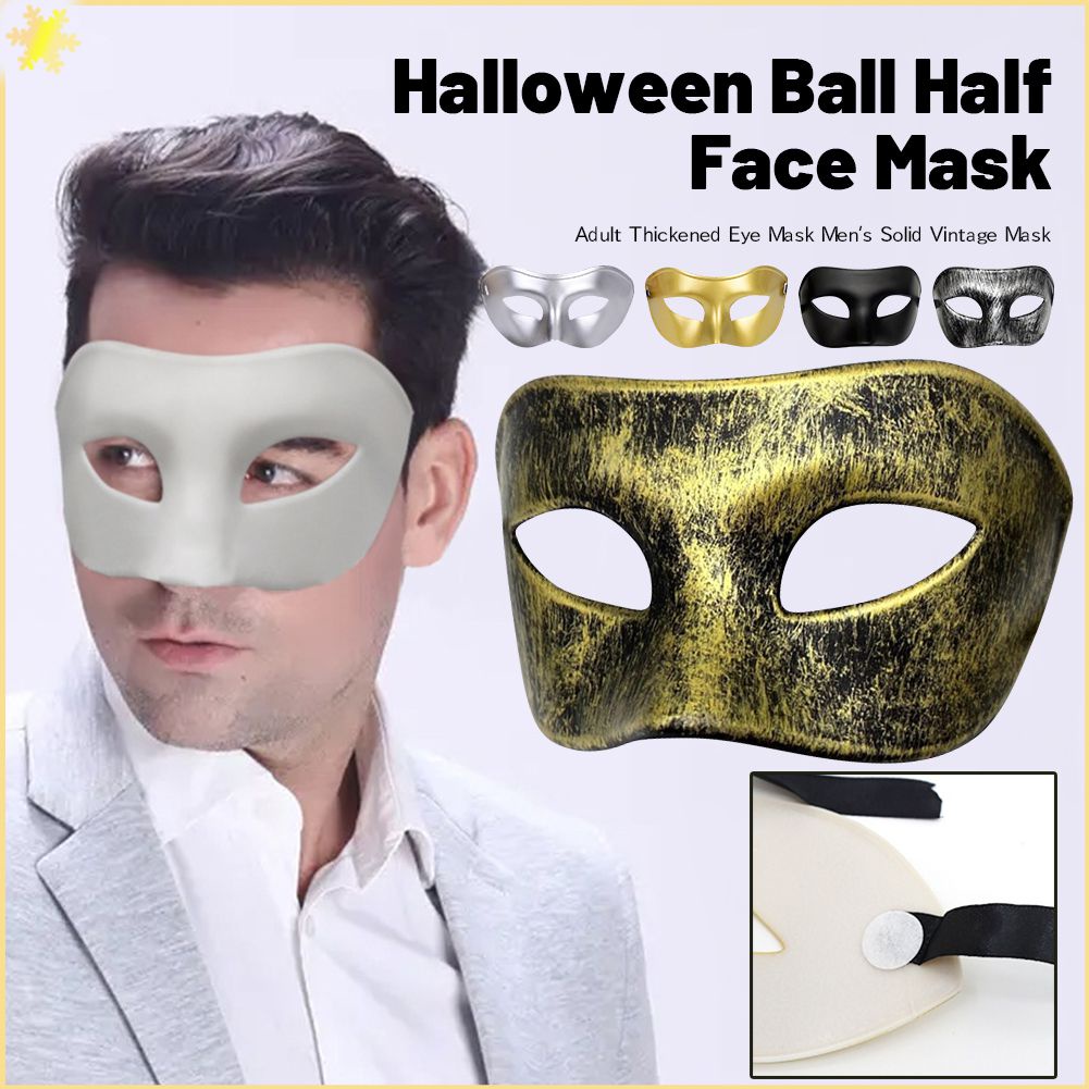 Halloween Zoro Handsome Men Half Face Mask Birthday Masquerade Party ...