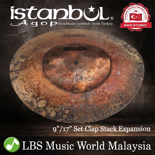 Istanbul Agop Cymbals 9"/17" Set Clap Stack Expansion Cymbal - Made in ...