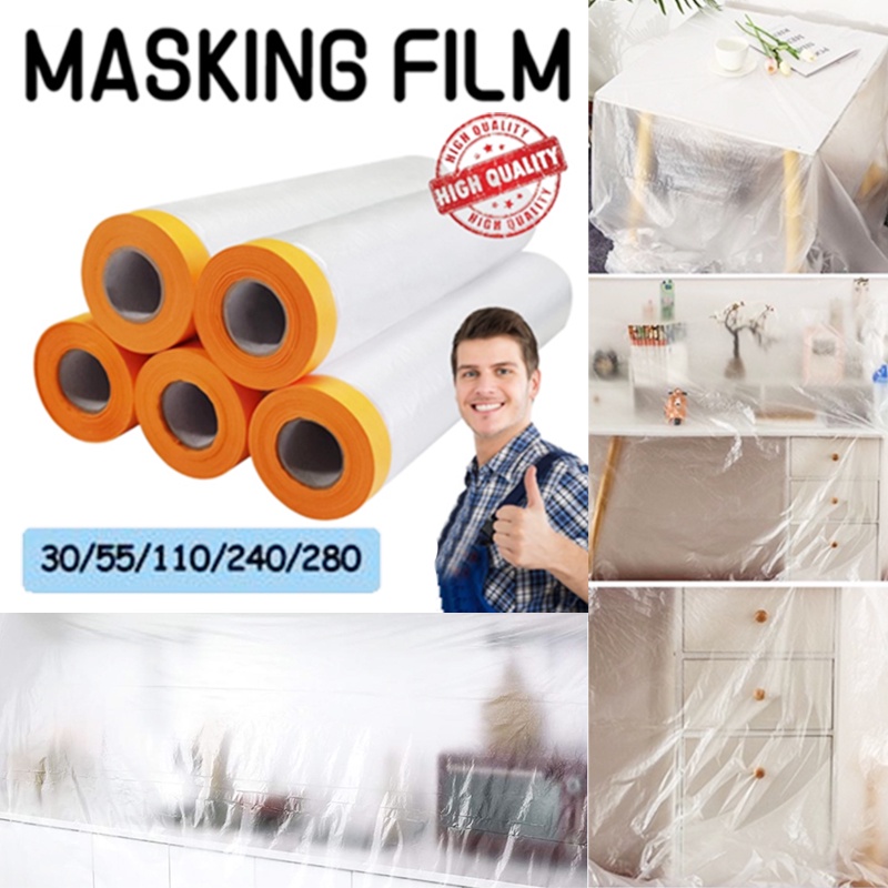 20M Masking Film Multipurpose Masking Film with Tape Painting ...