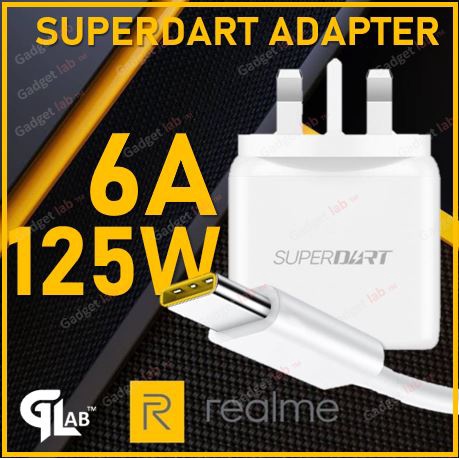Realme 125W VOOC 2.0 Flash Charger 10V 6A Adapter + SUPERVOOC Micro USB ...