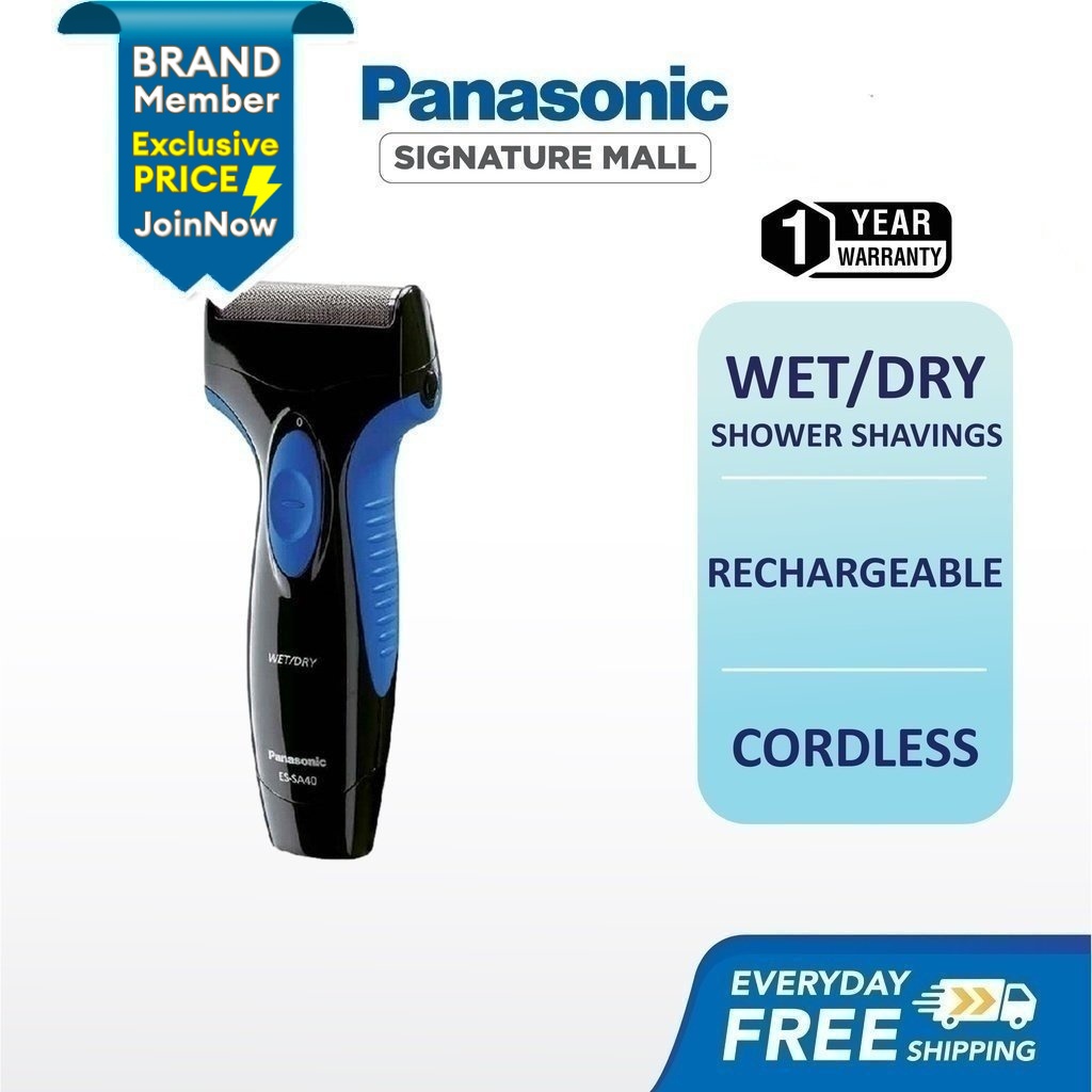 PANASONIC ES-SA40 SHAVER RECHARGEABLE ELECTRIC ES-SA40-K453 Wet/Dry ...