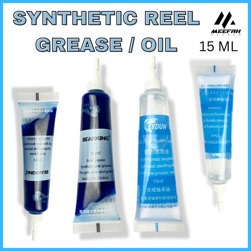Synthetic Reel Grease & Reel Oil For Gear & Drag Washer / Grease Mesin ...