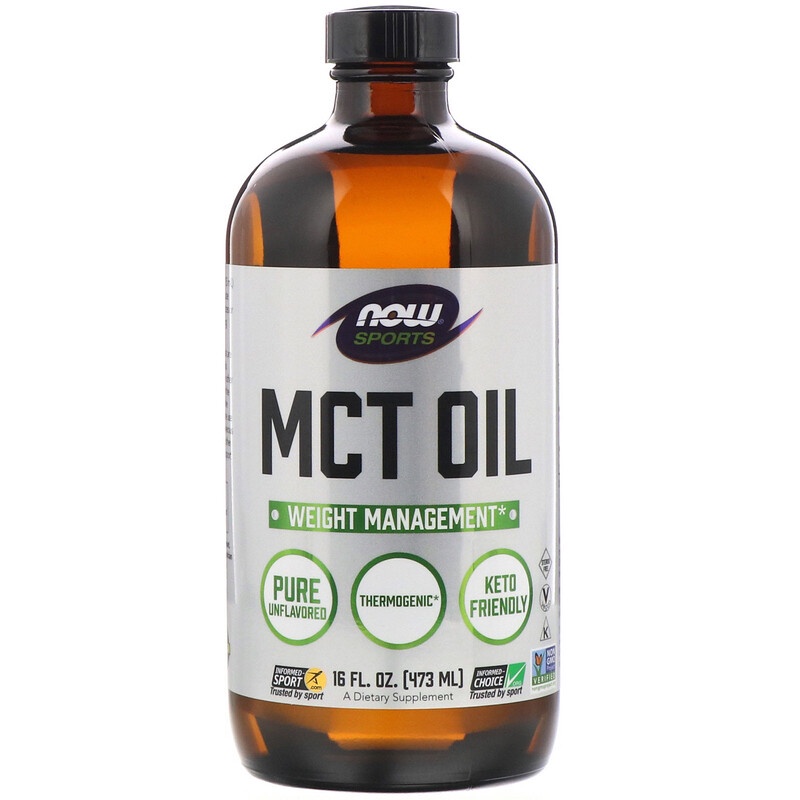 NOW 100% Pure MCT Oil 473ml Weight Management Medium Chain ...