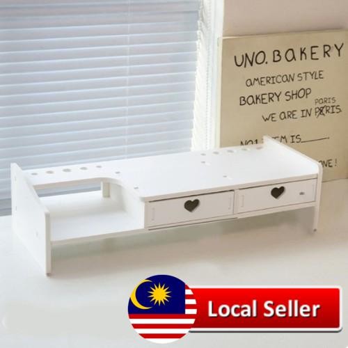 Multipurpose Rack Laptop Stand Riser Fibre Board Desk Organizer Storage ...