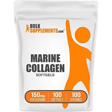 BULKSUPPLEMENTS.COM Marine Collagen Softgels - Collagen Supplement ...