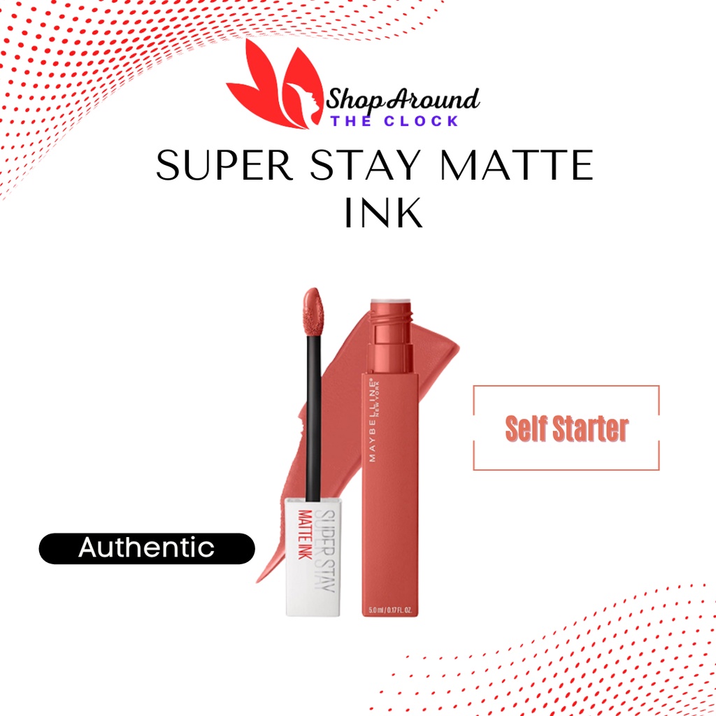 Maybelline Superstay Matte Ink 130 Self Starter (30g) | Shopee Malaysia