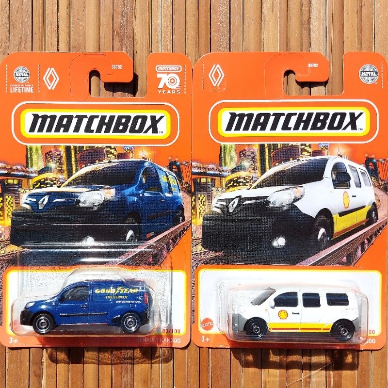 PUTIH Matchbox RENAULT KANGOO 2021 ORANGE 2022 White SHELL 2023 Blue ...