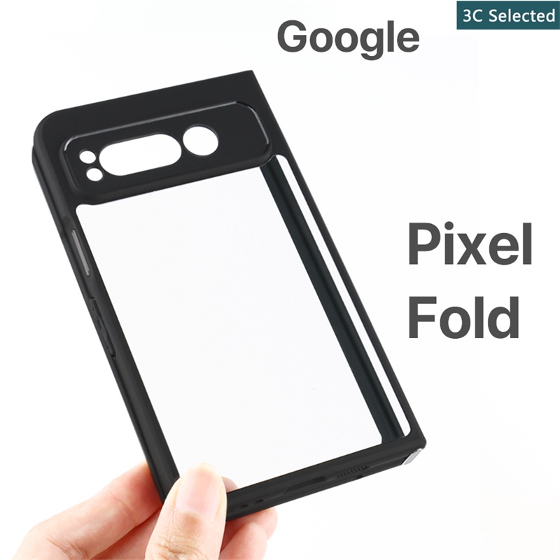 Built-in Airbags Case Pixel Fold Transparent Back Panel Shockproof ...