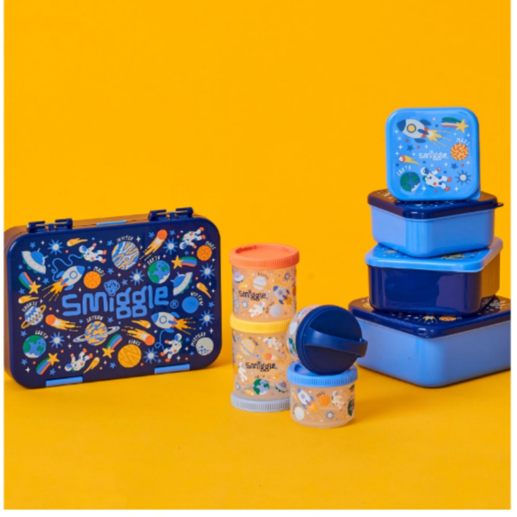 🆕 💯 Original Smiggle Let's Play Black Rocket & Movin Pink Kitty Snack N ...