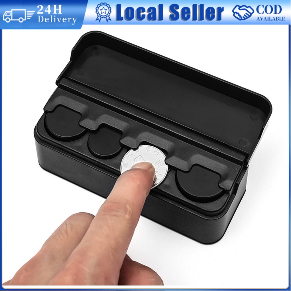 Universal Car Coin Case Money Box Storage Box Car Organizer Coin Pocket ...