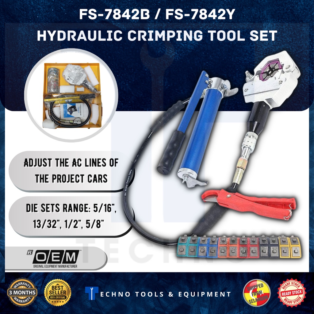 Ready Stock Hydraulic Crimping Tool Auto A/C Hose Crimper for Repair ...