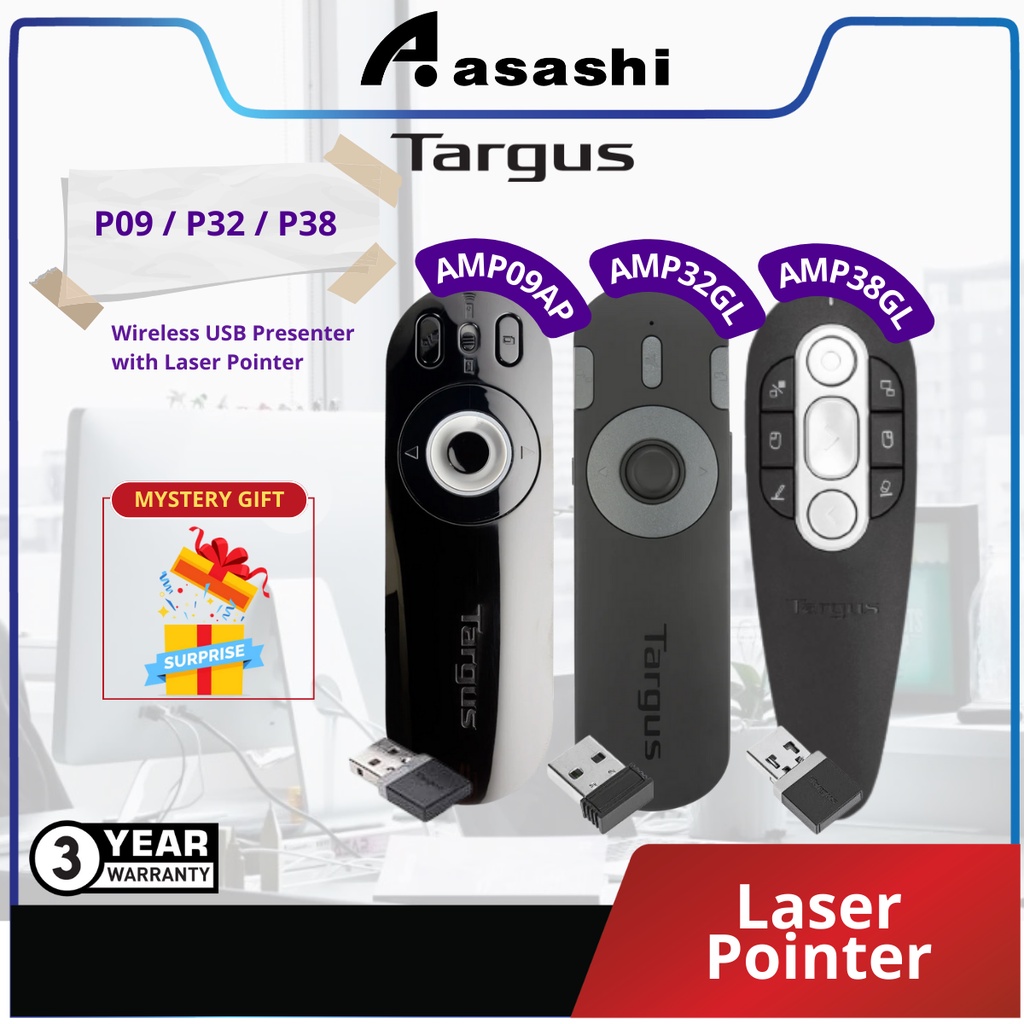 Targus Amp09ap-51 / P09 Wireless Multimedia Presenter / AMP38GL P38 ...