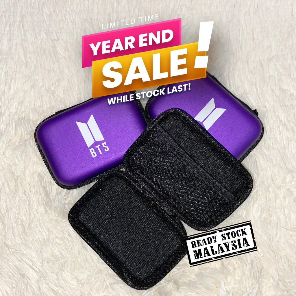 1[FANMADE] BTS Purple Case Earphones Casing Multipurpose Pouch PU EVA ...