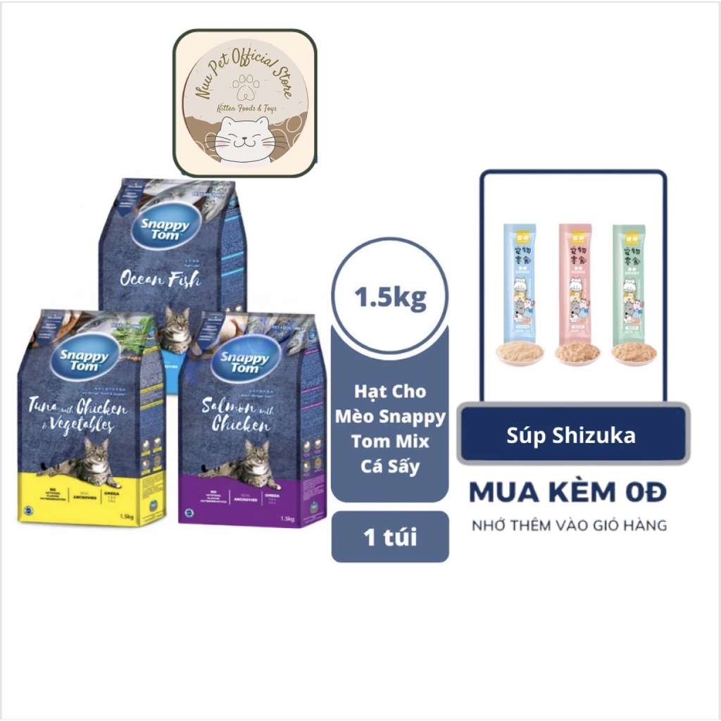 Snappy Tom Nut Food Mix Real Anchovies 1.5Kg Bag - Snappy Tom Cat Seeds ...