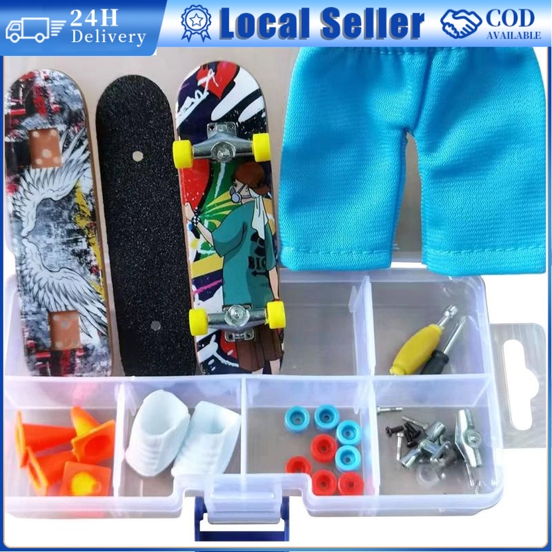 Mini Fingerboard Set Finger Skateboard Professional Wooden Toy Board ...