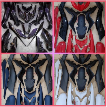 XMAX250 V1 YAMAHA COLOUR PARTS BODY COVER SET HLD - BLACK / PEAL WHITE ...