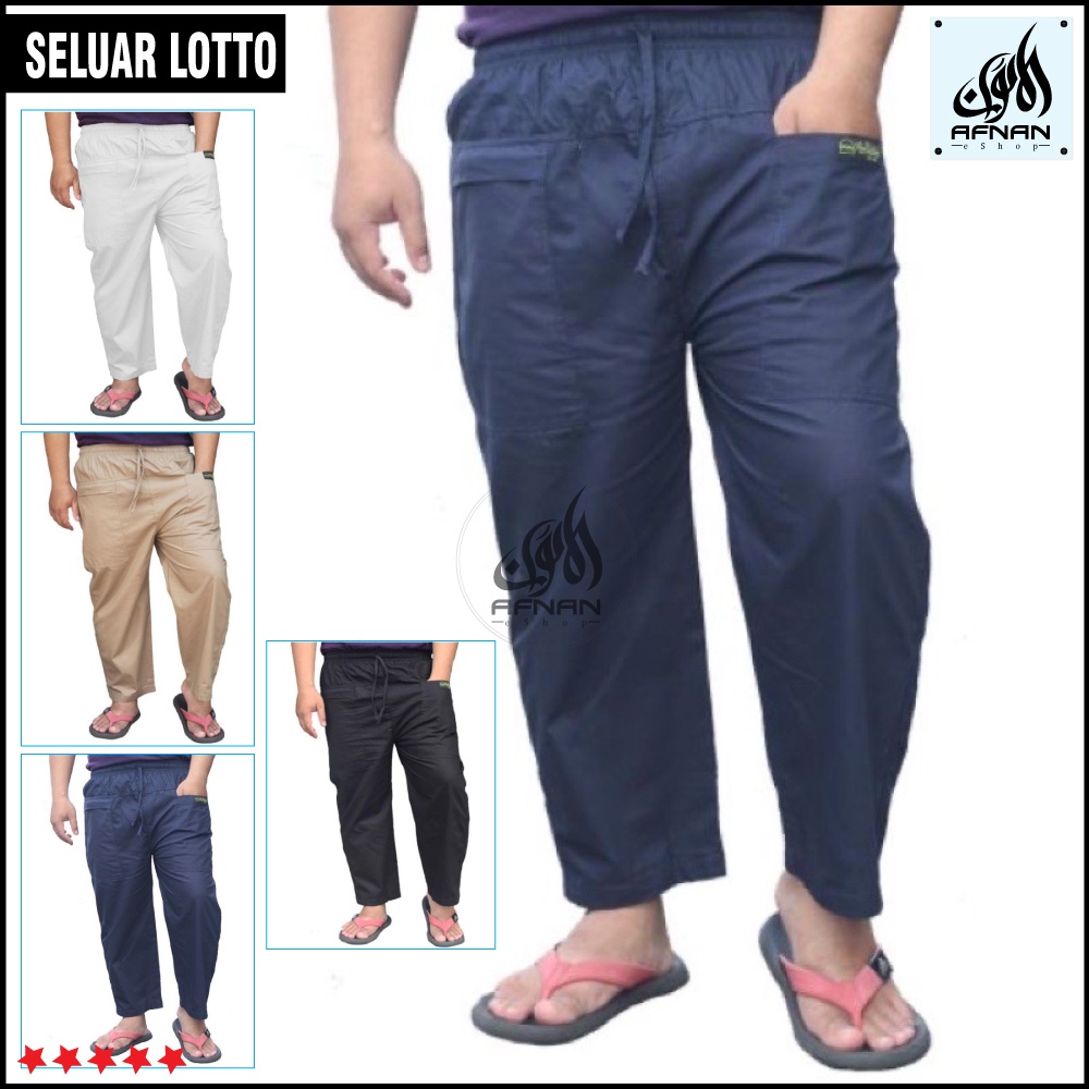 Seluar Lotoo Solat 4 poket + Seluar Jubah + Seluar karkun + Cotton ...