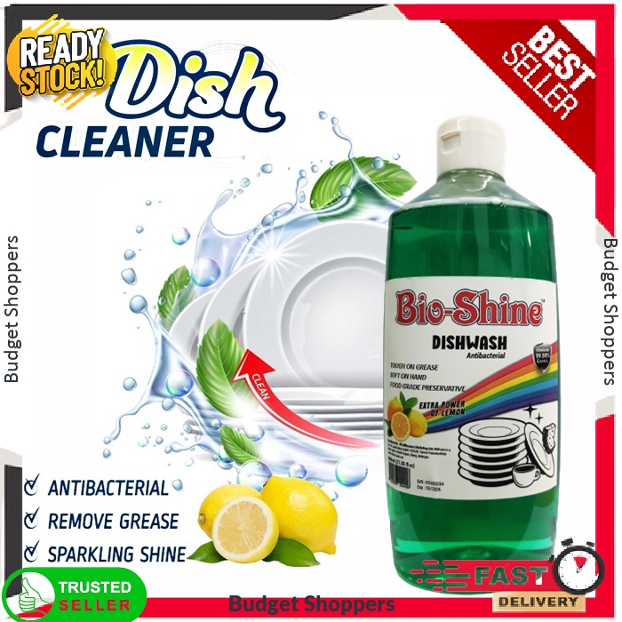 Bio-Shine With Real Lemon Extracts Dishwashing Anti Bacterial Liquid ...