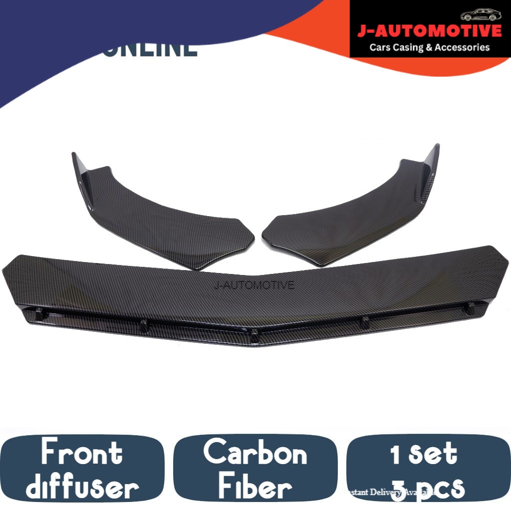 [READY STOCK] UNIVERSAL FRONT DIFFUSER LIP BUMPER GUARD LIP DIFFUSER ...