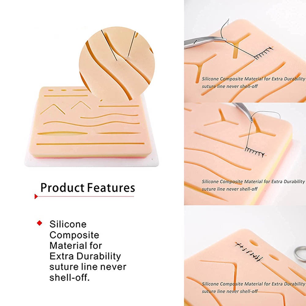 Suture Skin Training Kit Sutures Pad Practice Kit Dental School Skin ...