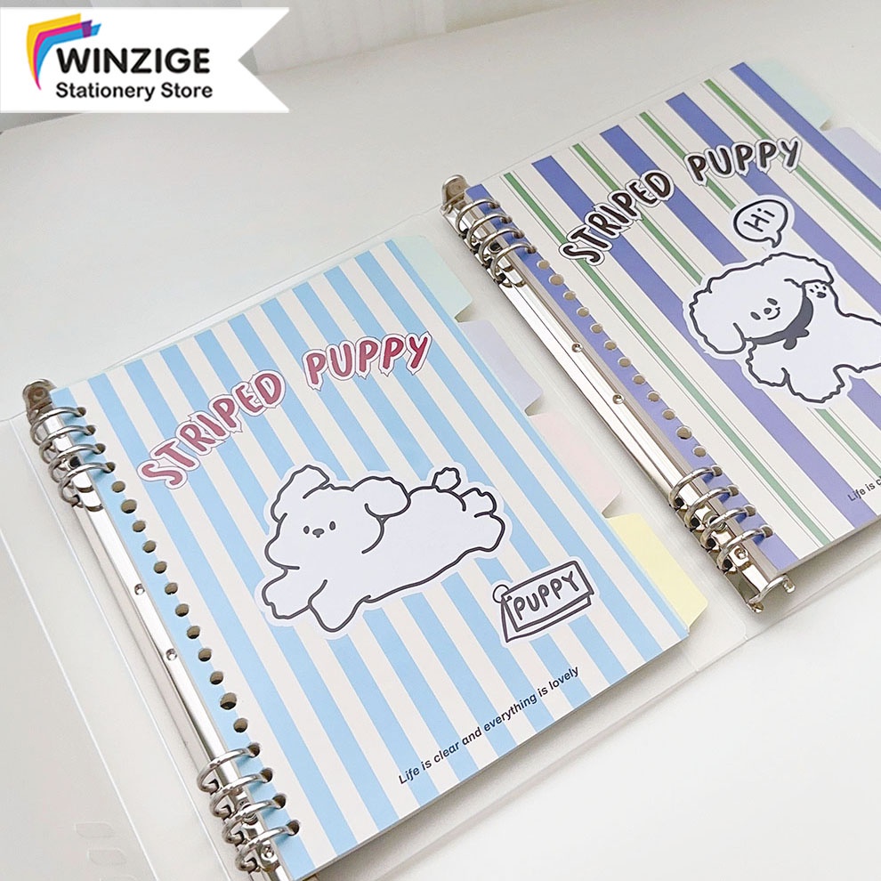 Winzige Binder A5 B5 notebook klong horizontal notebook kawaii puppy ...