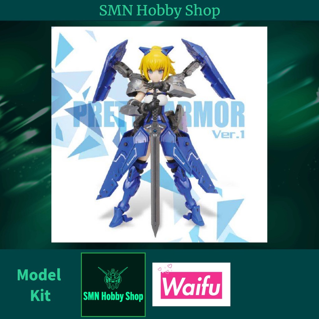 Mecha Waifu Saber Girls Blue Ver 1 Toys Plastic Model Kit [Pretty Armor ...