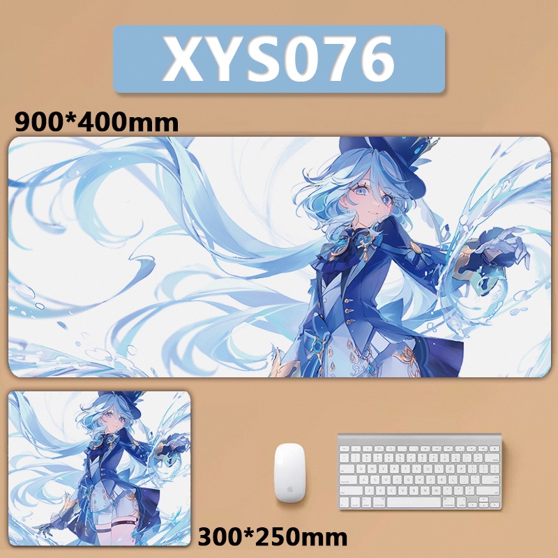Genshin Focalors Furina Mouse Pad Large Computer Laptop Non-slip Office ...
