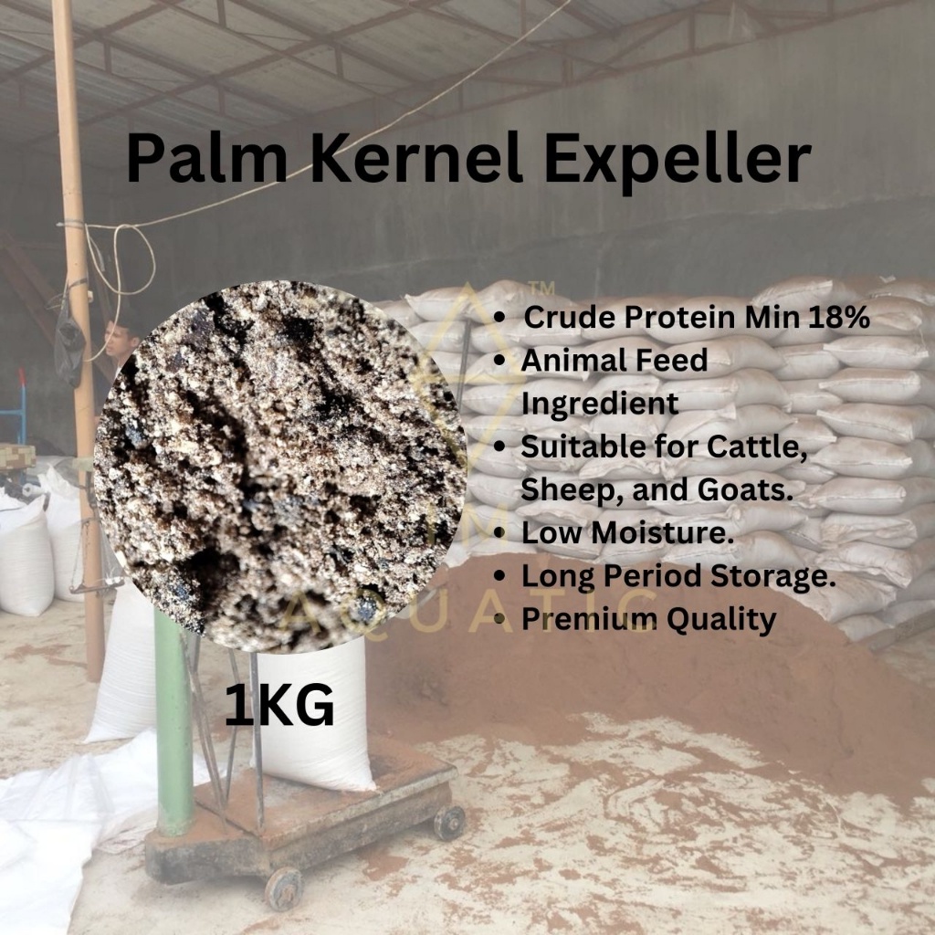 Palm Kernel Expeller (PKE) 1KG Makanan Ikan Makanan Ayam Makanan Lembu ...