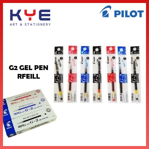 Pilot G2 Gel Pen Refill Ink | Gel Pen Refill 0.5 / 0.7 (Black/Blue/Red ...