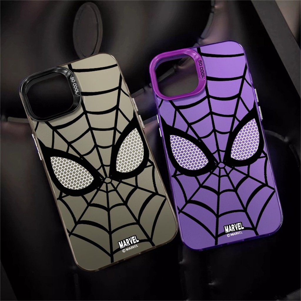 Metal Buttons Hard Spiderman Phone Case Compatible for IPhone 15 13 14 ...