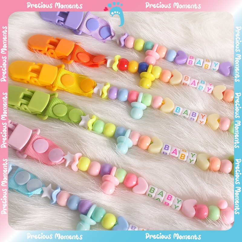 PM Baby Cute Pacifier Clip Holder AntiDrop Pacifier Chain Tali Ikat ...