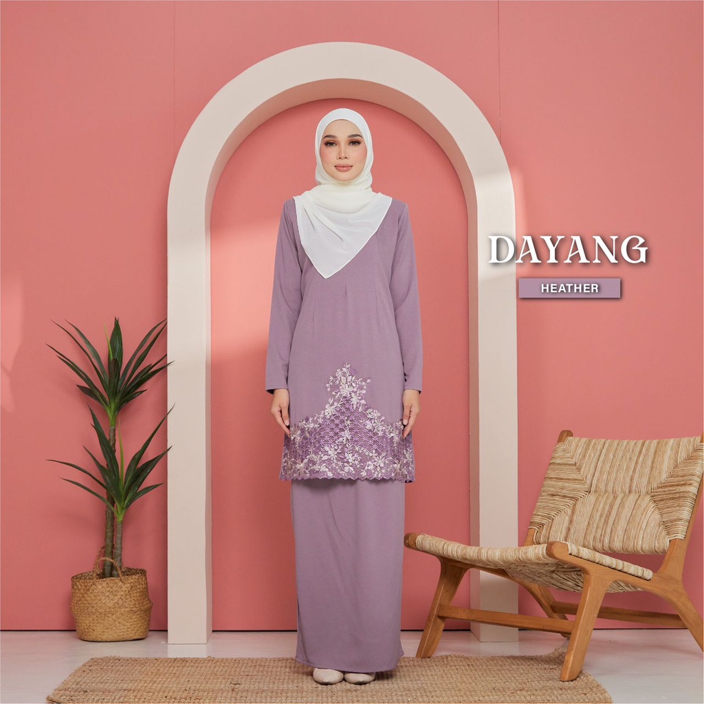 ADEL Dayang Plus Size Baju Kurung Moden Muslimah Dewasa Premium Como ...
