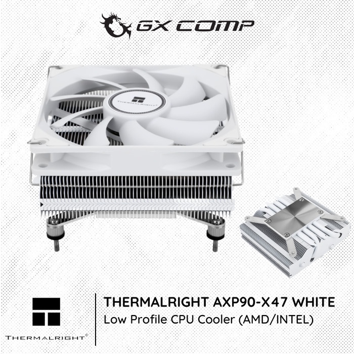 Hsf THERMALRIGHT AXP90-X47 WHITE | Low Profile Mini ITX CPU Cooler ...