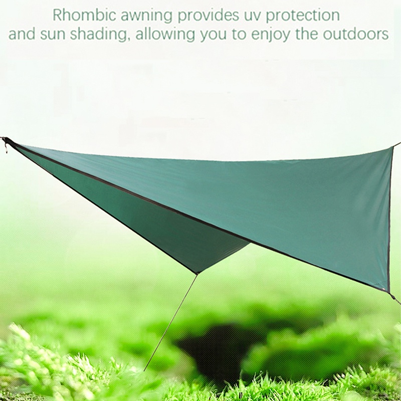 FAUSE Rhombus Waterproof Tarp Tent Shade Outdoor Camping Hammock Garden ...
