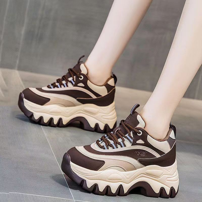 New Thick-Soled Heightening High-Heeled Shoes Thick-Soled Sports Women ...