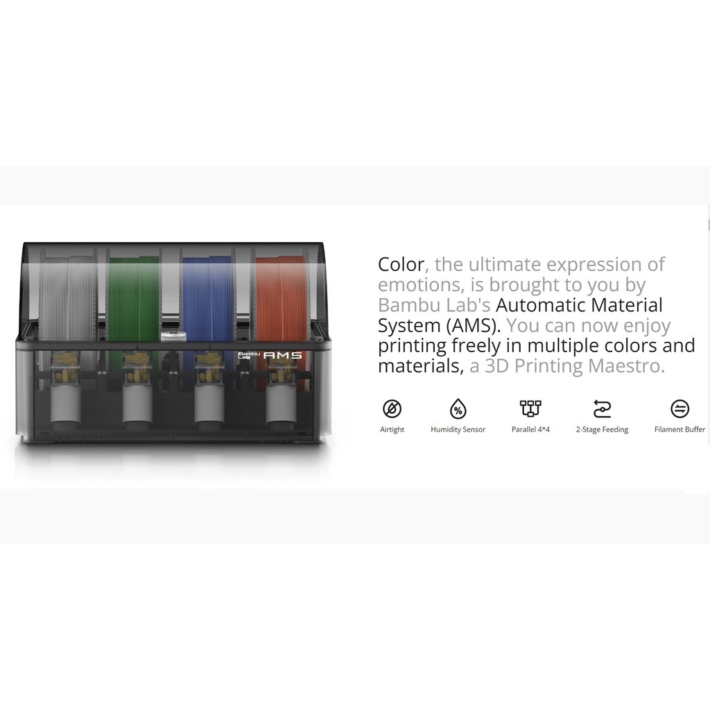 Bambu Lab X1 Carbon / X1 Carbon Combo AMS Multi Colours Printing with ...