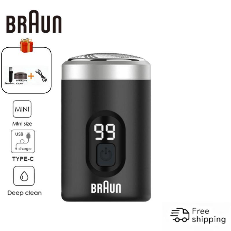 Braun Mini Electric Shaver Rechargeable Men's Shaver Travel Shaver ...