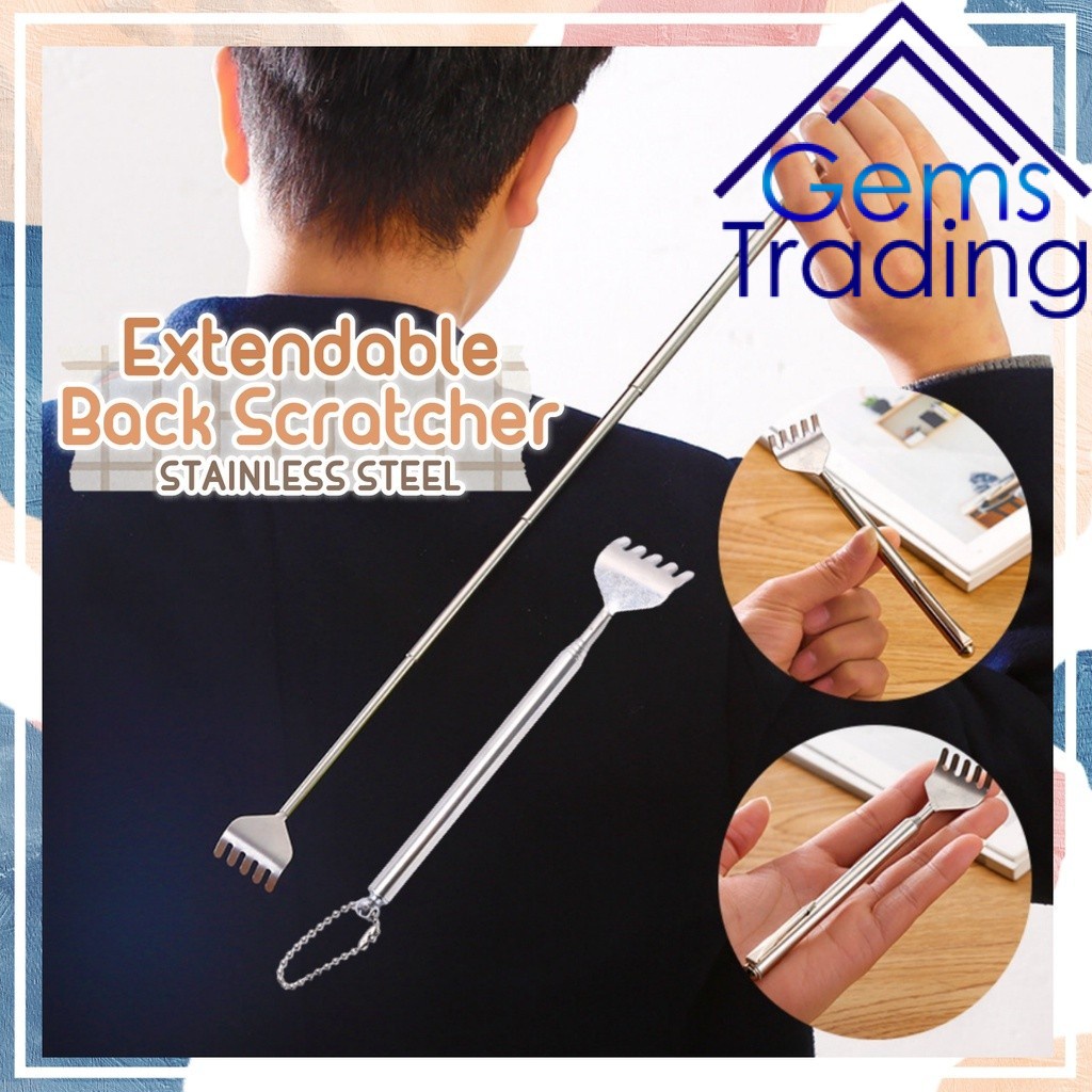 Portable Foldable Itch Back Scratcher Stainless Steel Extendable ...