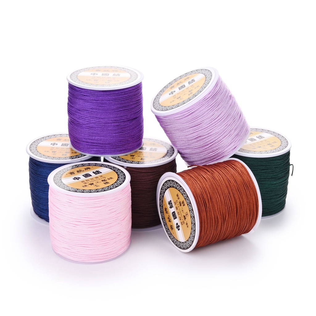 10-100m 0.8mm 24 color nylon thread High quality jade thread Chinese ...