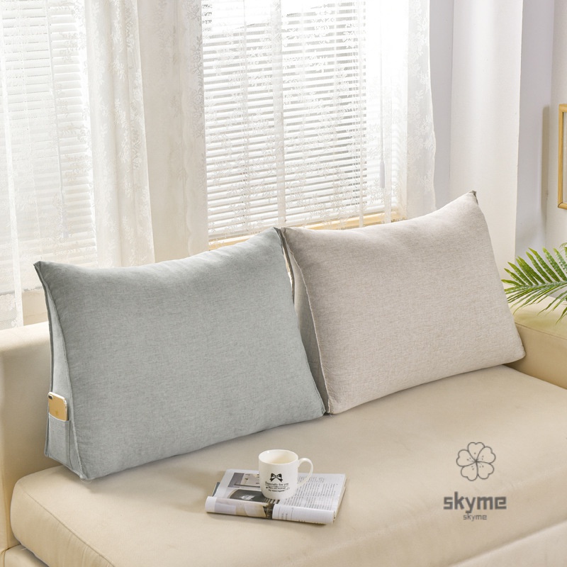 New Product Simple Triangle Sofa Cushion Bedside Pillow Bed Back ...