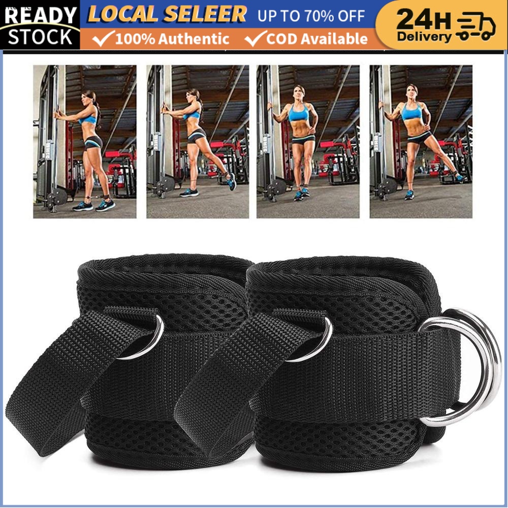 Padded Ankle Straps 4 D-Ring Ankle Straps 1PC Adjustable Fitness Ankle ...