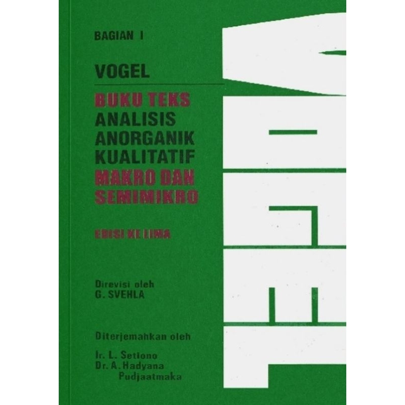 Vogel Book Text Book Of Macro And Semimicro Qualitative Inorganic ...