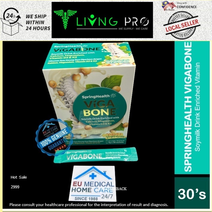 SpringHealth VIGABONE™ SoyMilk Drink Enriched Vitamin D3, K2, Calcium ...