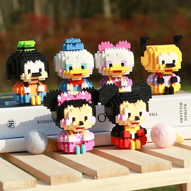 3D Block Mini Block DIY Disney Character Model Building Blocks Nano block Disney Cartoon Toy＃积木＃ ...