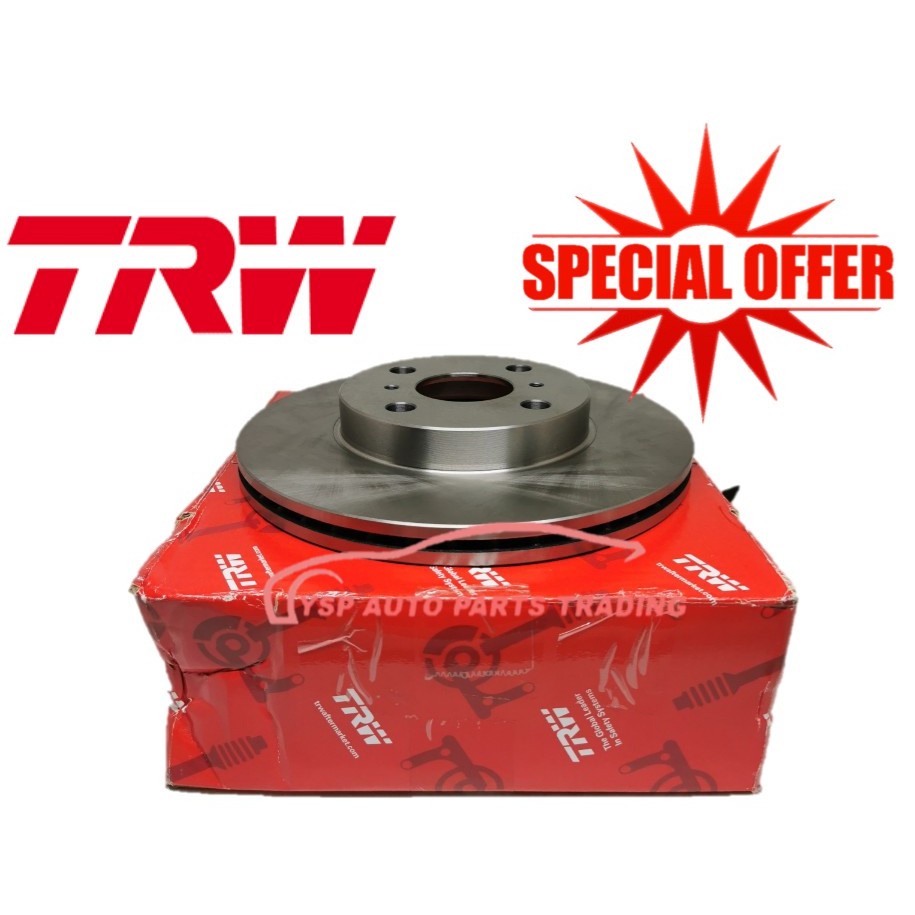(TRW) Toyota Vios NCP42 Brake Front Disc Rotor Set | Shopee Malaysia