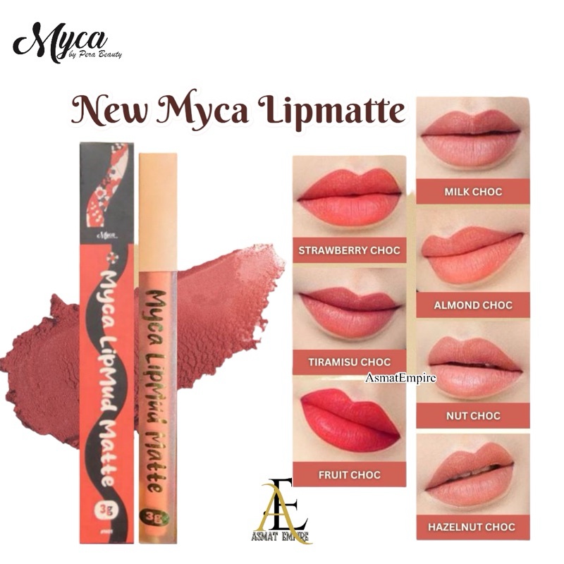 New Myca Lip Matte / Lipmud Matte 3g with Kkm (baldu texture) | Shopee ...